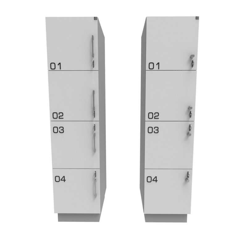 Locker porta candado – 1 Cuerpo con 3 Puertas Verticales – liberona